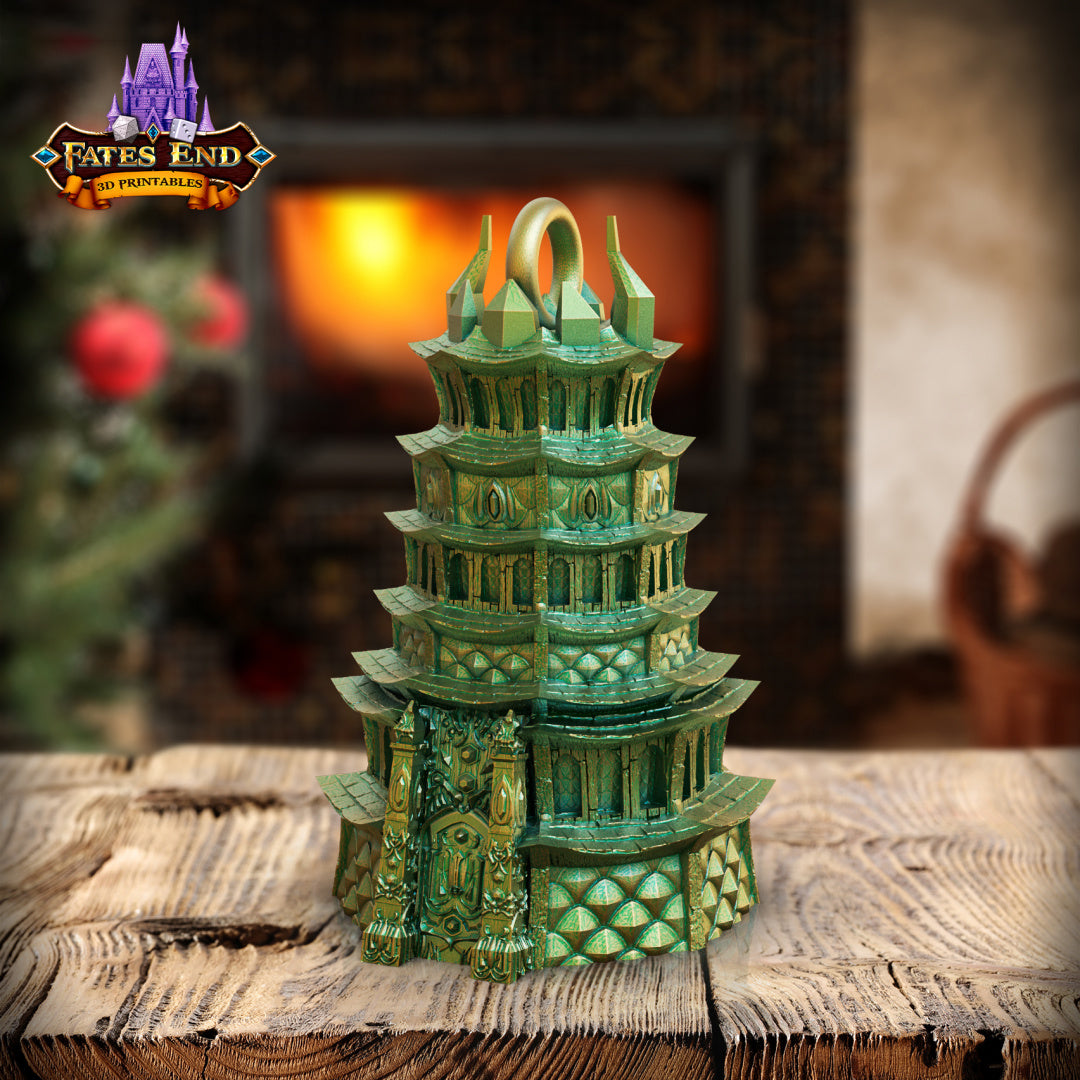 Drow Tower Holiday Ornament – Print Goblins