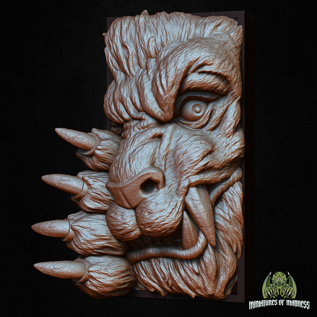 Lion Book Nook | Fantasy Shelf Diorama | Print Goblins