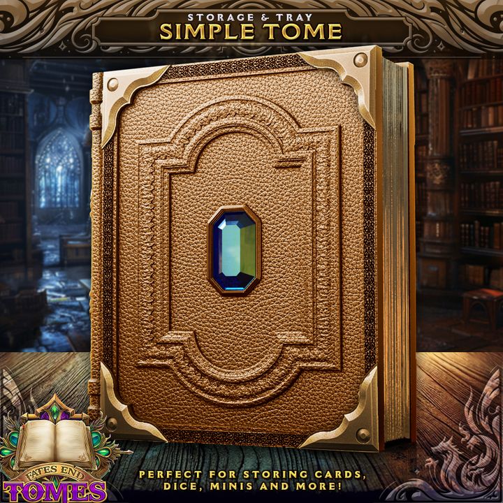 Simple Tome | Dice and Card Storage | Print Goblins